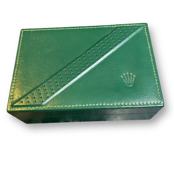 Rolex | Accessories | Genuine Rolex Watch Box Case 68006 Green With ...